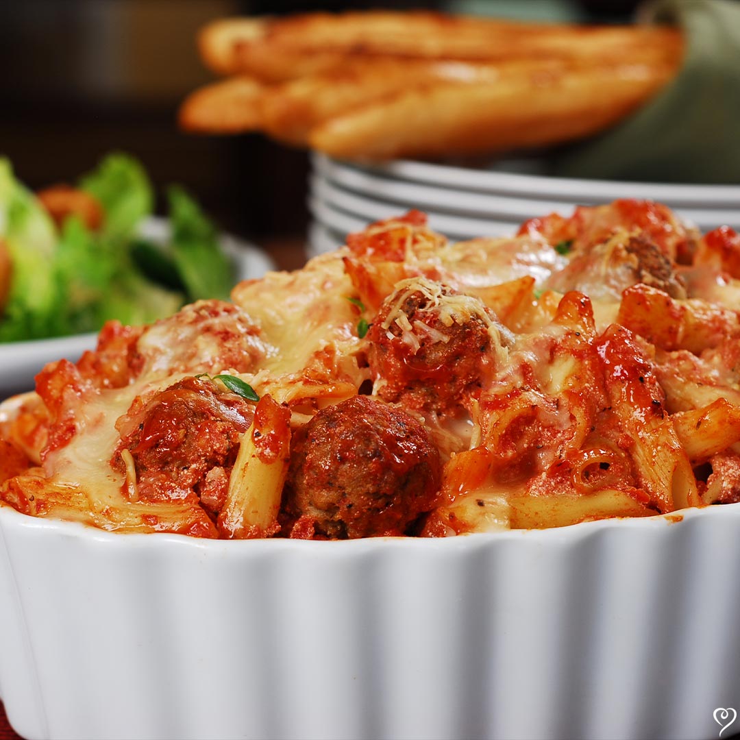 Firehouse Three Cheese Pasta With Meatballs Dream Dinners Seattle